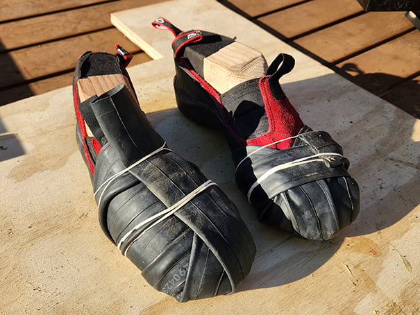 My First DIY Climbing Shoe Resole and What I Learned - Simian Republic